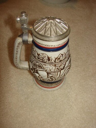 Rare 1979 Antique Cars Avon lidded Stein Ceramarte - Villages4sale
